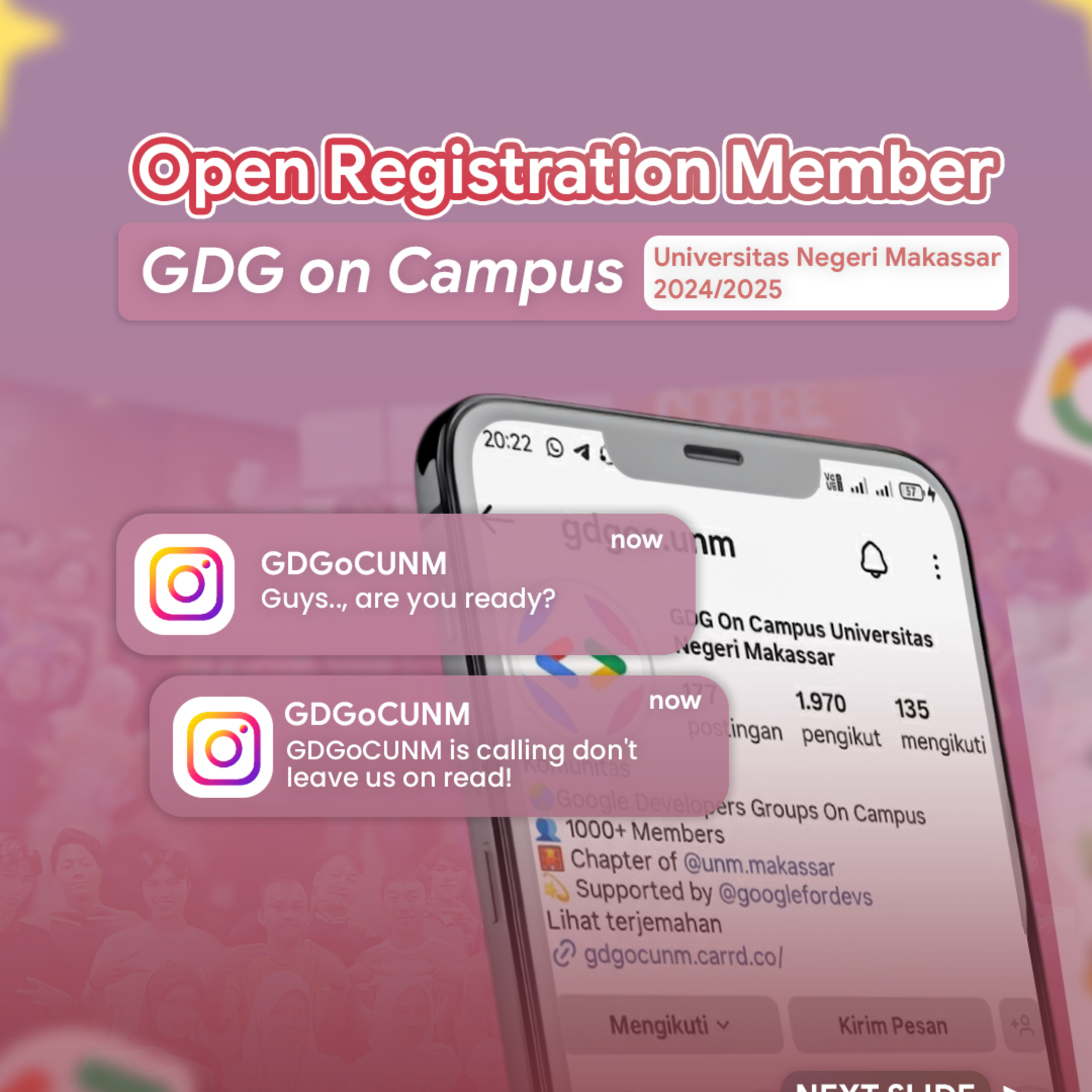 See Open Recruitment Member GDGOC UNM 2025/2026 at Google Developer Groups GDG on Campus ...